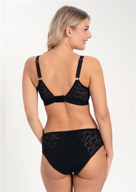 Samanta Lingerie Alex Menstruatie High Waist Brief Black Lingerie By M