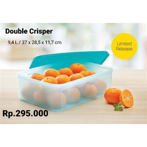 Jual Tupperware Double Crisper Hemat 45 Shopee Indonesia
