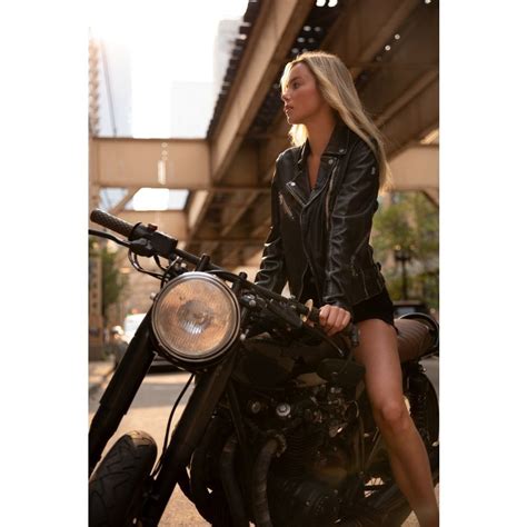 Sofia Rf Leather Jacket Black Mauritius Wolf And Badger