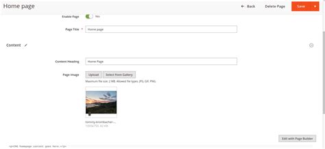 How To Add Image Field On CMS Page In Magento 2