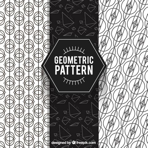 Free Vector Geometric Pattern Hexagon