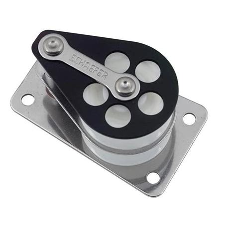 Schaefer Marine 3 Series Double Block With Flat Base And Aluminum