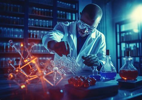 Premium Ai Image Illustration Of Scientist Analyzing Sample Into