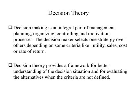 operations research decision theory dynamic programming and