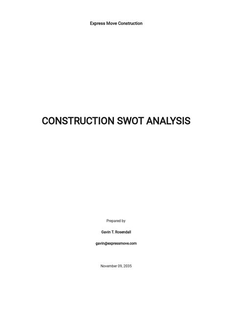 104 Free Swot Analysis Word Templates Free Downloads