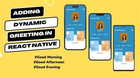 Ahmed Salawu On Linkedin 🔴how To Add Dynamic Greetings In React Native Good Morning Good