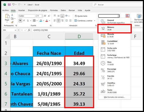 Calcular La Edad Con Fecha De Nacimiento En Excel En Sólo Segundos