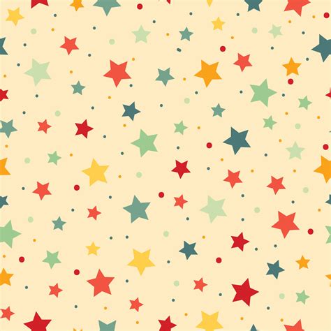 Abstract Colorful Star And Dot Pattern Background Seamless Vector 21470263 Vector Art At Vecteezy