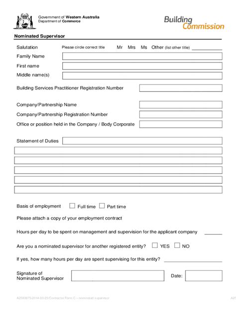 Fillable Online Partnership Building Surveying Contractor Application
