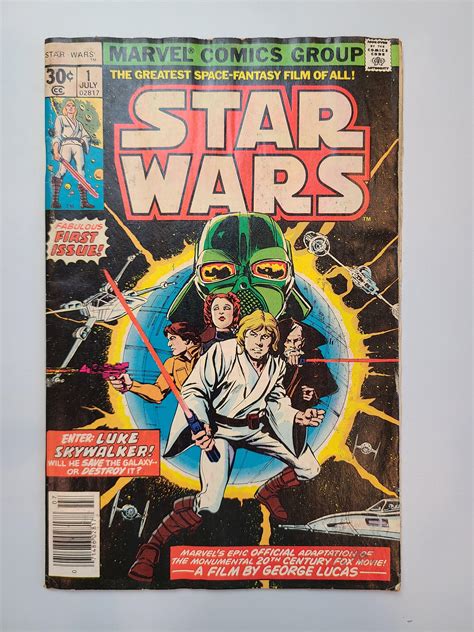 At Auction Star Wars 1 First Printing Original 1977 Marvel Comic 1st
