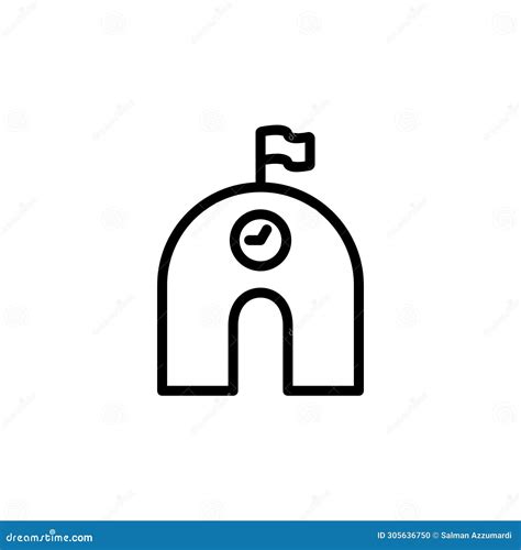 School Gate Icon Simple Vector Perfect Illustration Stock Illustration