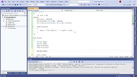 Default Constructors Destructors Youtube