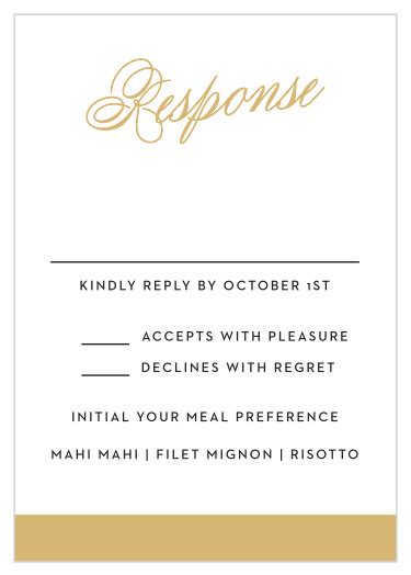 Statement Script Foil Wedding Invitations
