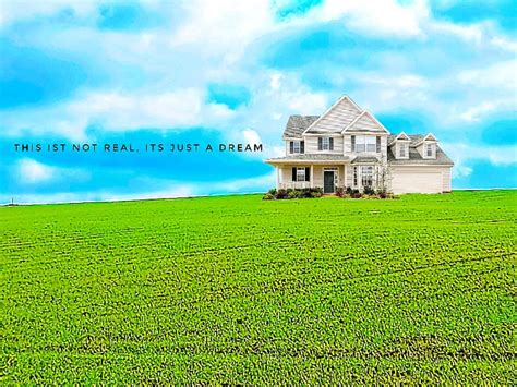 Liminal Space Field With Tree And House Dreamcore Rliminalspace