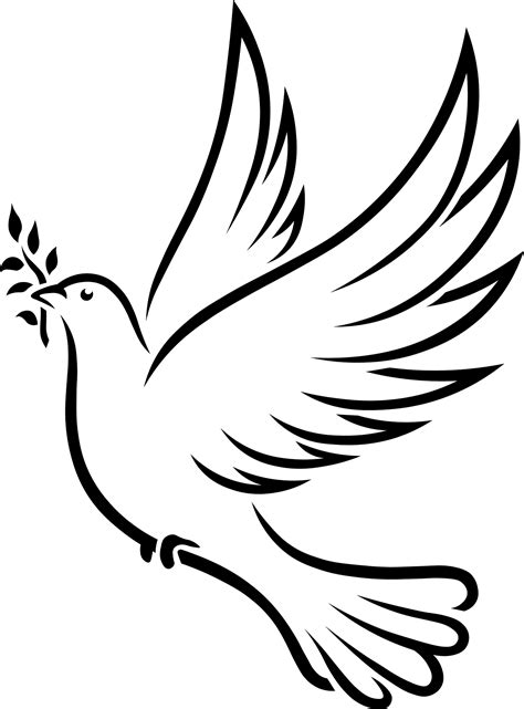 Dove Clip Art Clip Art Dove Outline Vector Images Over 620