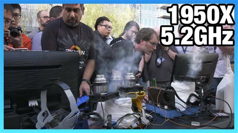 Liquid Nitrogen Overclocking With Threadripper 52ghz Youtube