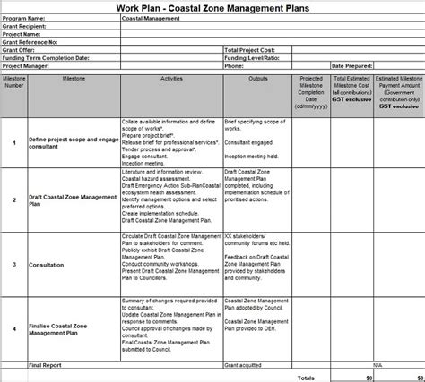 14 Free Sample Work Plan Templates Ppt Excel Word And Printable