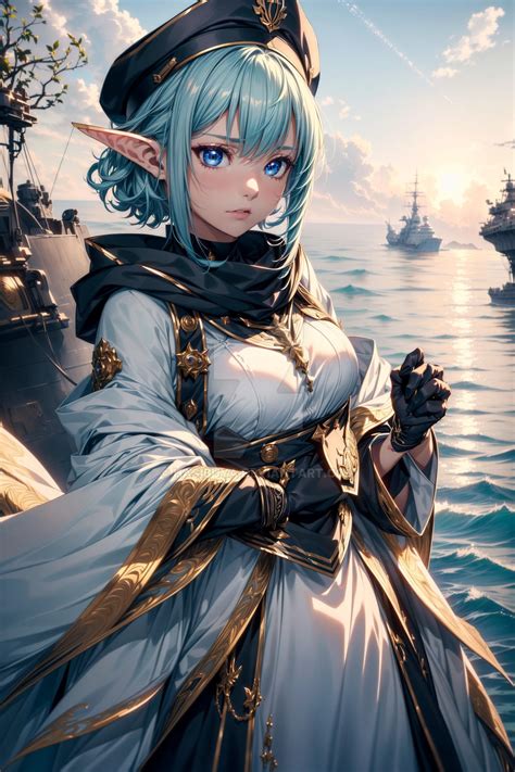 Navy Elf Girl By Hasibuya On Deviantart