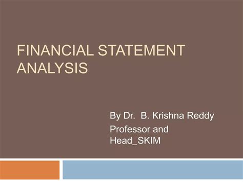 Financial Statement Analysis Types And Techniques Ppt