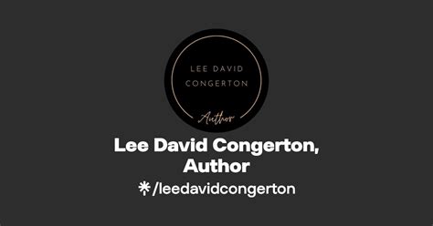 Lee David Congerton Author Instagram Facebook Linktree