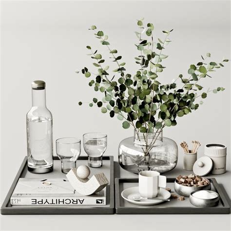 Table Set 08 3d Model Download Maxve