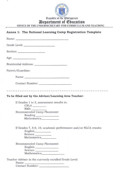 Deped National Learning Camp Deped Ph