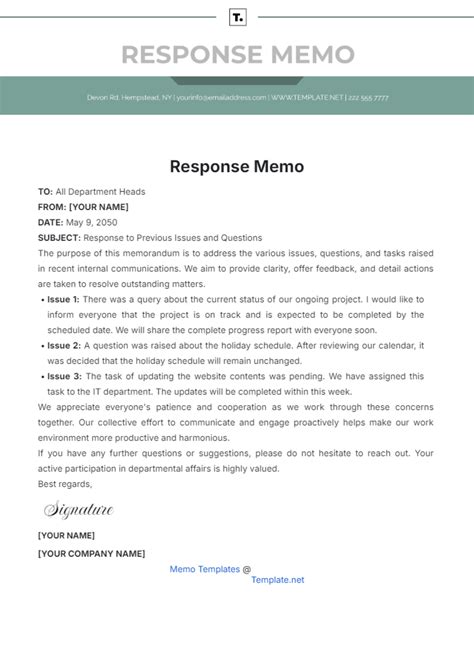 Free Safety Memo Template Edit Online And Download