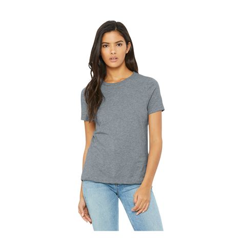 Bella Canvas Bc6400cvc Womens Customizable Athletic Heather Short