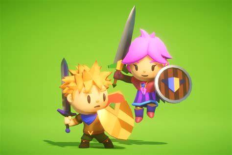 Rpg Tiny Hero Duo Pbr Polyart 3d Humanoids Unity Asset Store