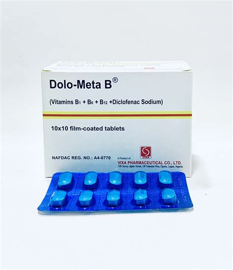 Dolo Meta B Tablet Vit B1 B6 B12 Medecify