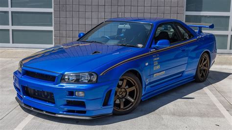 Paul Walker Driven Motorex R34 Nissan Skyline Gt R V Spec Ii Is For Sale