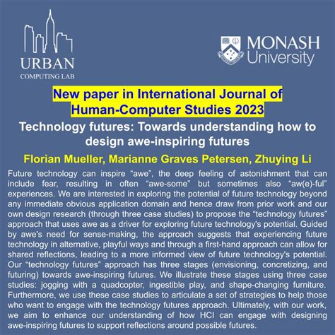 Urban Computing Lab On Linkedin Digitalfuture Hci Technologyfutures