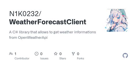 GitHub N K WeatherForecastClient A C Library That Allows To Get Weather Informations