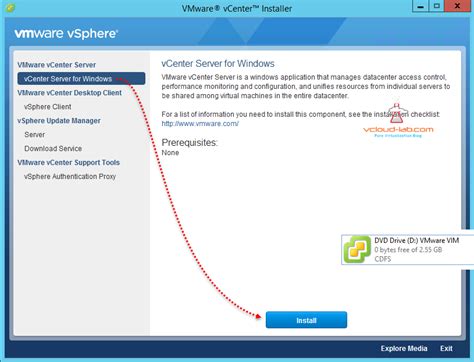 PART VCENTER SERVER INSTALLATION ON WINDOWS R VGeek Tales From Real IT System
