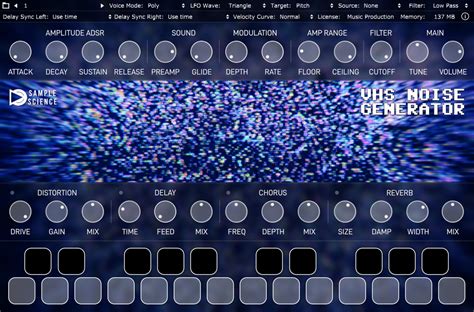 VHS Noise Generator Free VST VST 3 AU Plugin SampleScience Free Download Borrow And