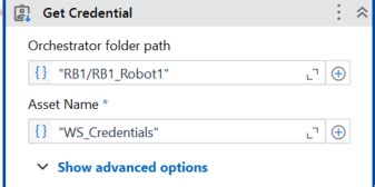 Get Credential Can T Find Orchestrator Folder Activities UiPath