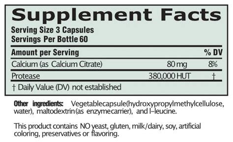 Nutritional Resources Protease Enzyme Simply Holistic