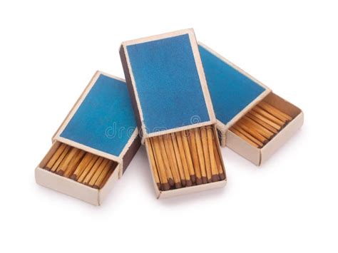 Group Of Matchboxes Isolated Stock Image Image Of Household Wood
