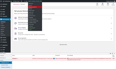 Globalstep 41 Beta 1 Database Error Thrown In Query Monitor Upon