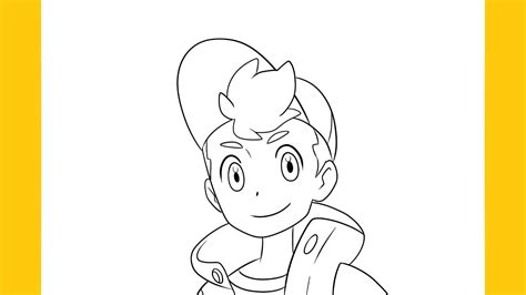 How To Draw Roy With Guidelines Step By Step Pokémon Horizons The Series Youtube