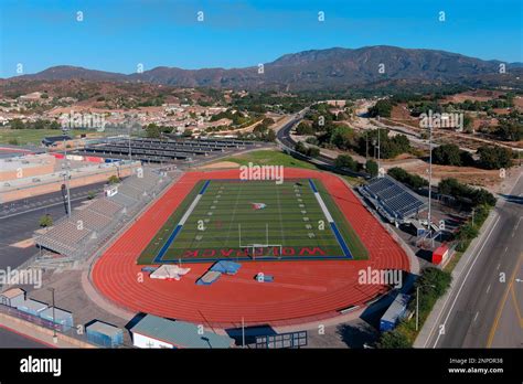 A General View Of The Track And Football Field At Great Oak Stadium On