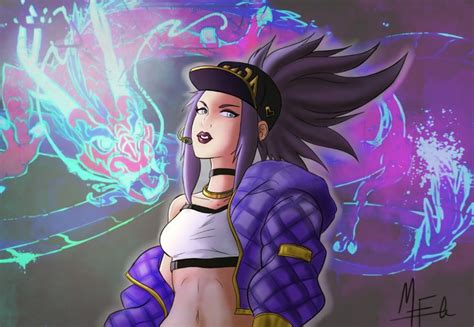 Akali Kda Fanart By Mfmanga On Deviantart Fan Art Deviantart Anime