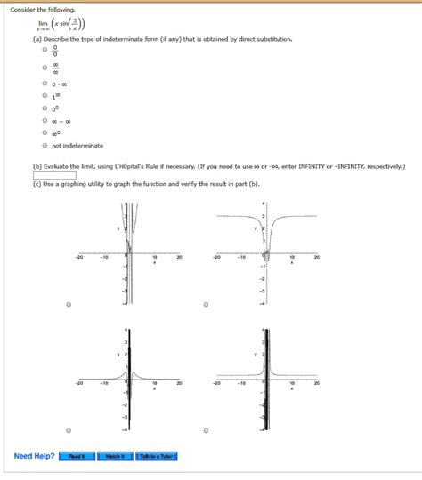 Get Answer Consider The Following Limx → 0 X Sin3x A