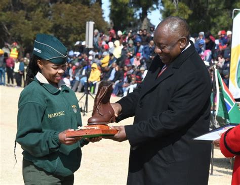 Ramaphosa Presides Over Narysec Passing Out Parade At Dunnottar