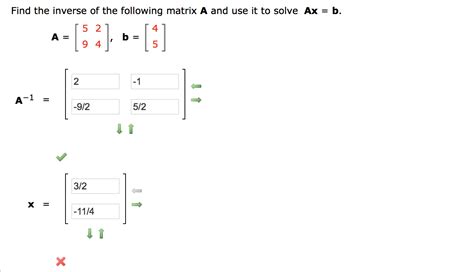 solved find the inverse of the following matrix a and use it
