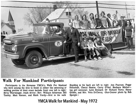 Ymca Walk For Mankind 1972 The Kewanee Historical Society