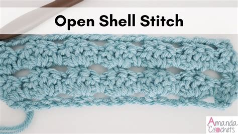 beginner shell stitch