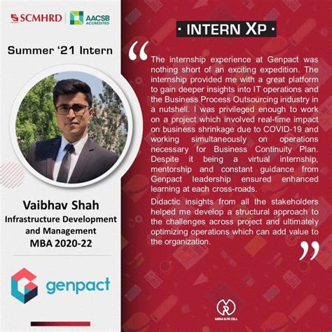 Vaibhav Shah On Linkedin Scmhrdxp Internship Experience