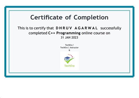 Dhruv Agarwal On Linkedin Cplusplus Certified Programmingjourney Techera