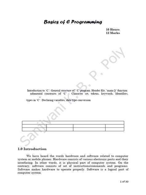 C Programming Basics And Algorithms Pdf Integer Computer Science